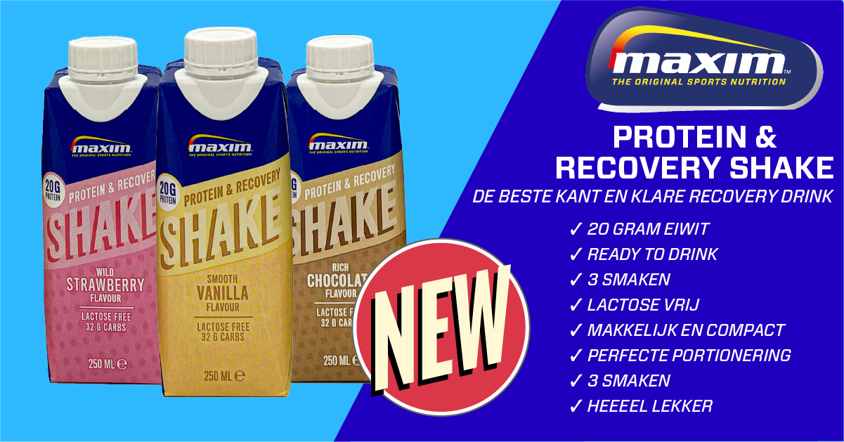 NIEUW: Maxim Protein & Recovery Shake - Maxim Sportvoeding